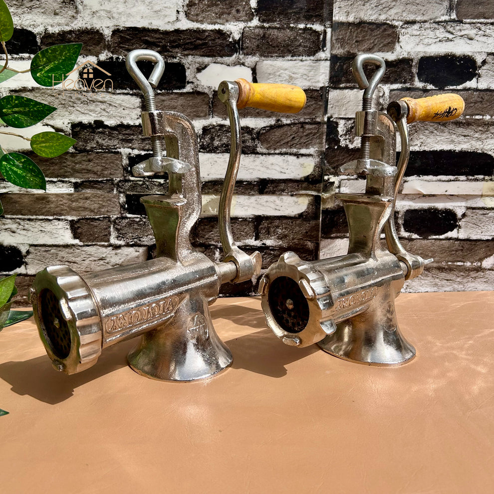 Manual Qeema Machine – Hand-Crank Meat Mincer for Home Use – Heaven of ...